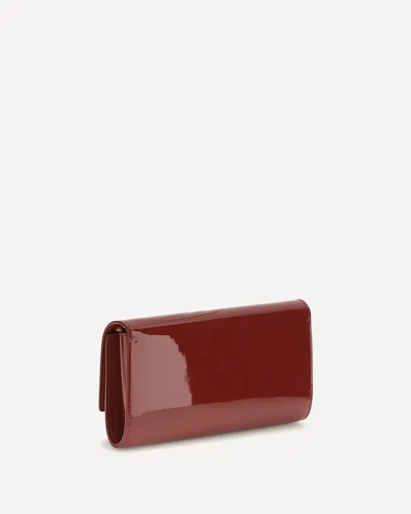 CHRISTIAN LOUBOUTIN Bettina Patent Leather Chain Wallet