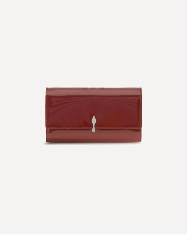 CHRISTIAN LOUBOUTIN Bettina Patent Leather Chain Wallet
