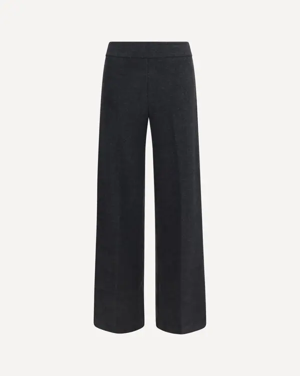 Avenue Montaigne Flavia Wide-leg Cotton-blend Pants