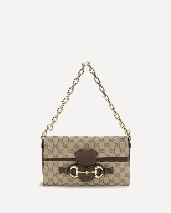 Gucci Medium Horsebit Ristretto Shoulder Bag