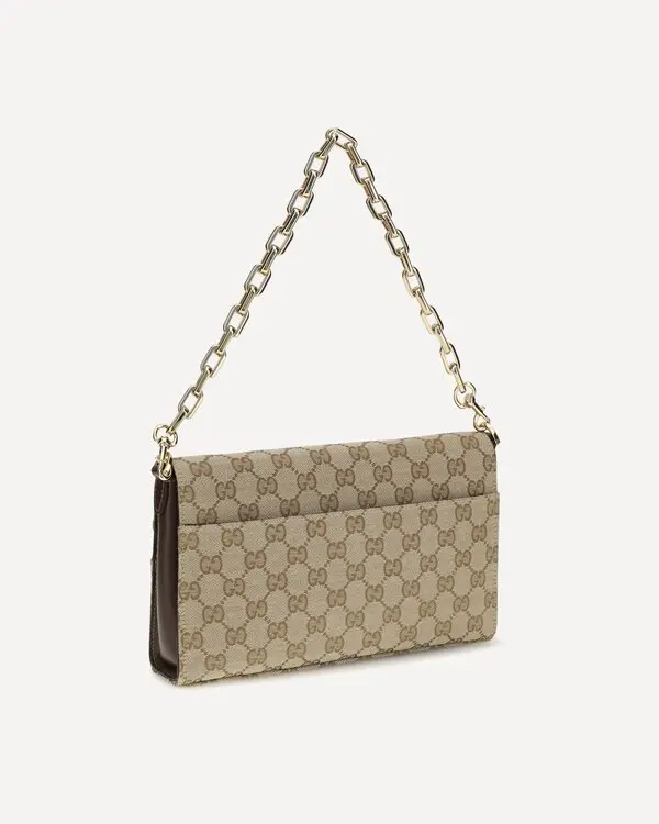 Gucci Medium Horsebit Ristretto Shoulder Bag