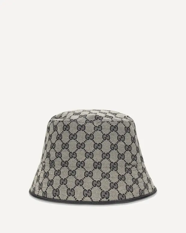 Gucci Gg Cotton Canvas Bucket Hat Feale