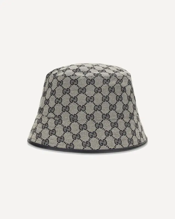 Gucci Gg Cotton Canvas Bucket Hat Feale