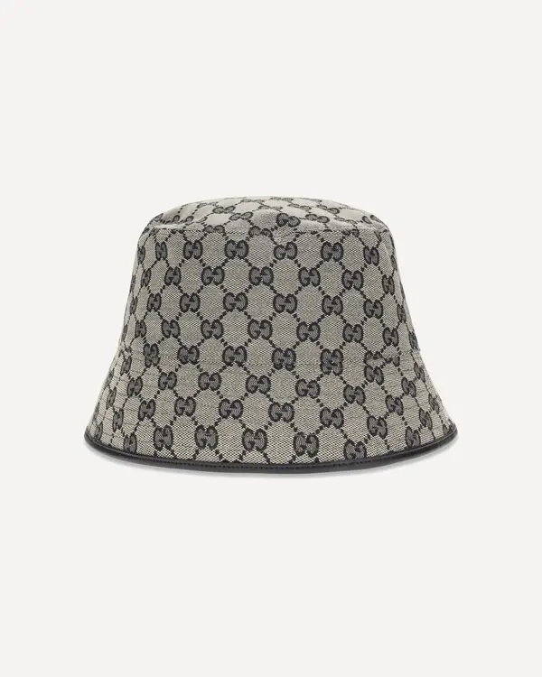 Gucci Gg Cotton Canvas Bucket Hat Feale