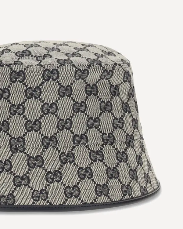 Gucci Gg Cotton Canvas Bucket Hat Feale