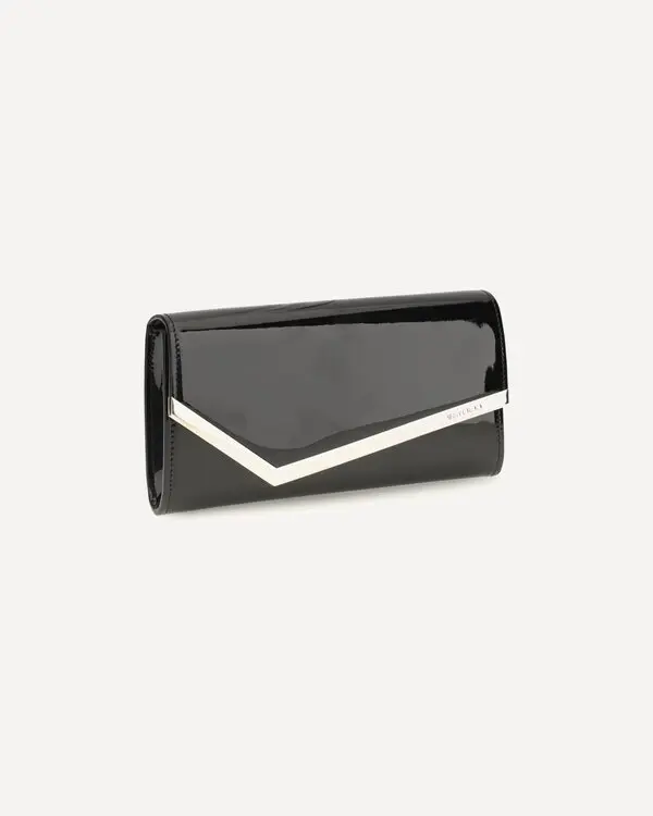 JIMMY CHOO Emmie Leather Clutch