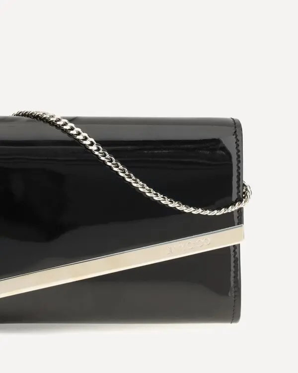 JIMMY CHOO Emmie Leather Clutch