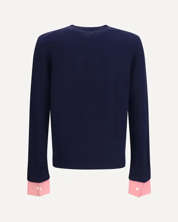 Prada Shetland Wool Crewneck Sweater