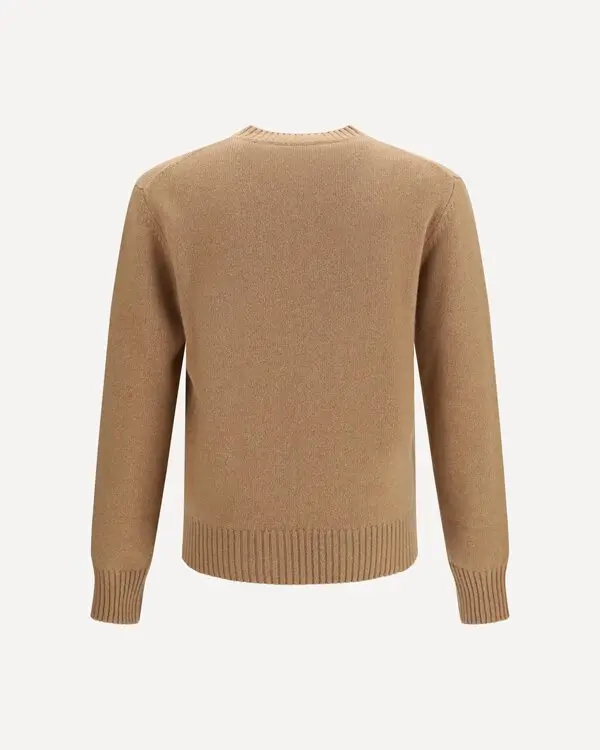 AMI Paris Cashere And Wool Blend Sweater Ale