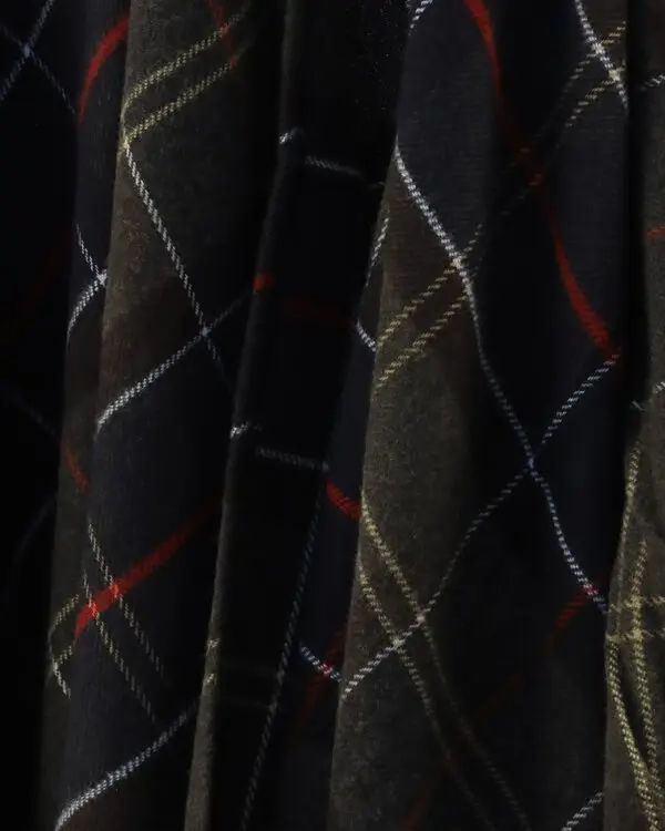 Barbour Staffin Tartan Serape Shawl - Green