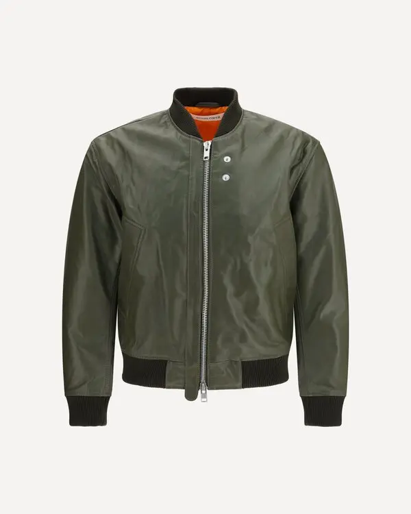 SUNFLOWER Leather Aviator Jacket