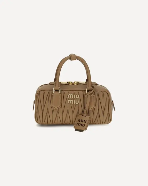Miu Miu Arcadie Shoulder Bag - Beige