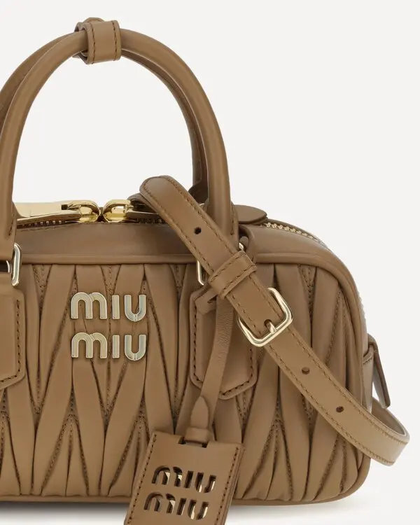 Miu Miu Arcadie Shoulder Bag - Beige