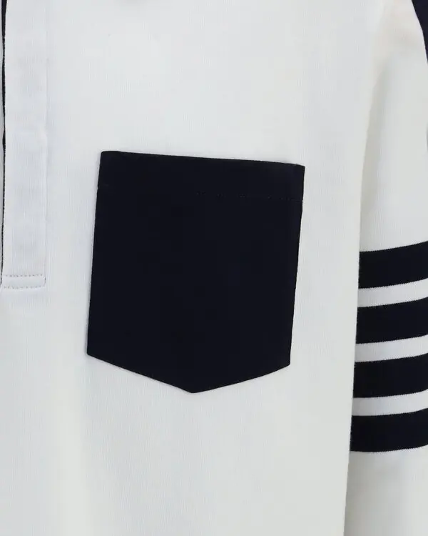 Thom Browne Oversized Colorblock Rugby Polo