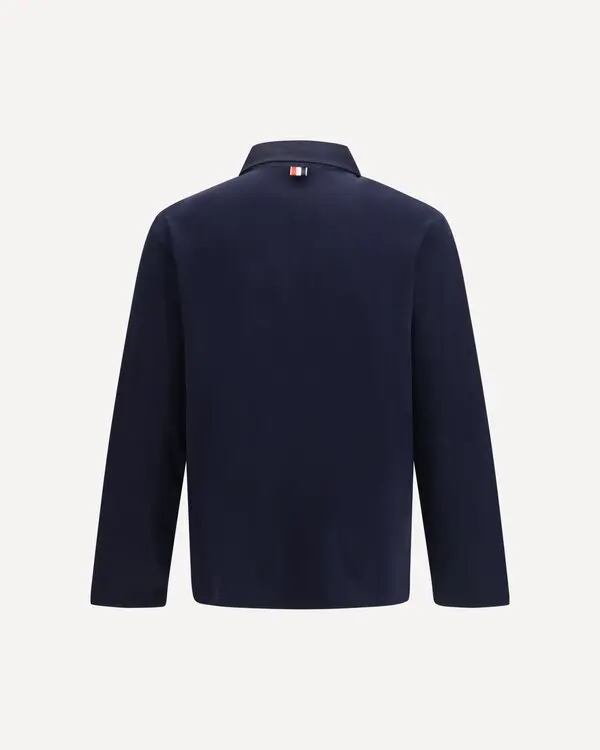 Thom Browne Oversized Colorblock Rugby Polo