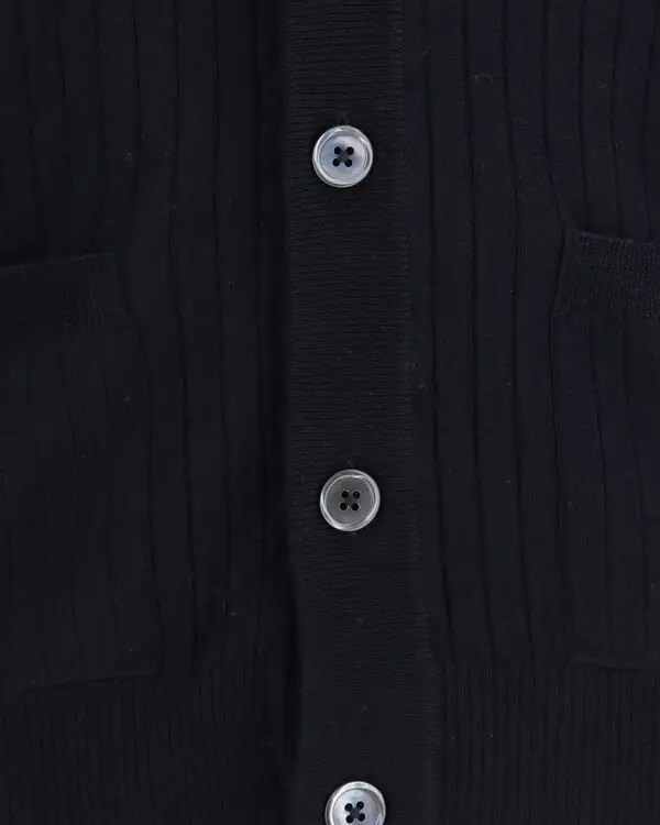 Thom Browne Ribbed Merino Wool Cardigan