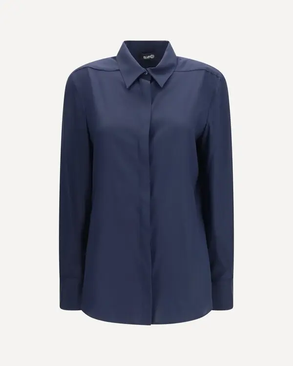 ELLA Silk Shirt With Back Gathering
