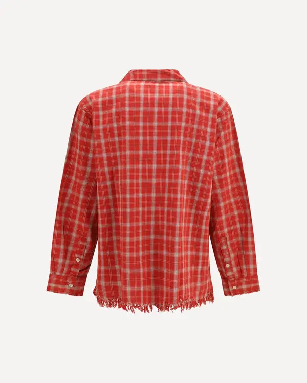 FOUND Raw-cut Fringe Paid Shirt Mae
