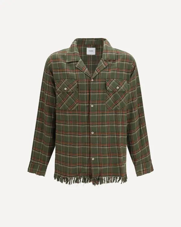 FOUND Raw-cut Fringe Paid Shirt Mae