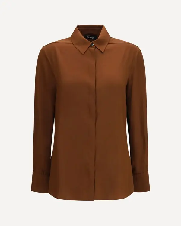 ELLA Silk Shirt With Back Gathering