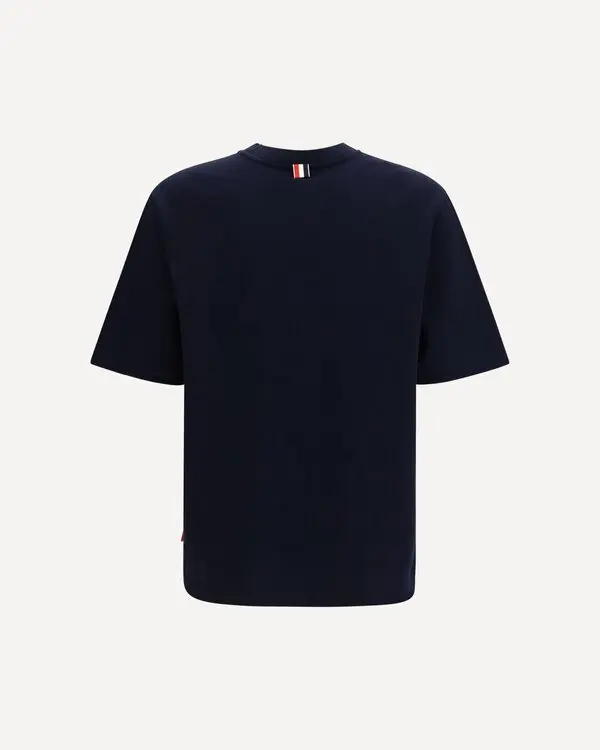 Thom Browne Colorblock T-shirt With 4-bar Detail