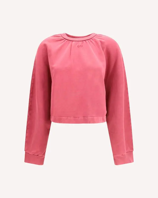 Off-White Off Stap Balloon Crewneck Sweatshirt Feale