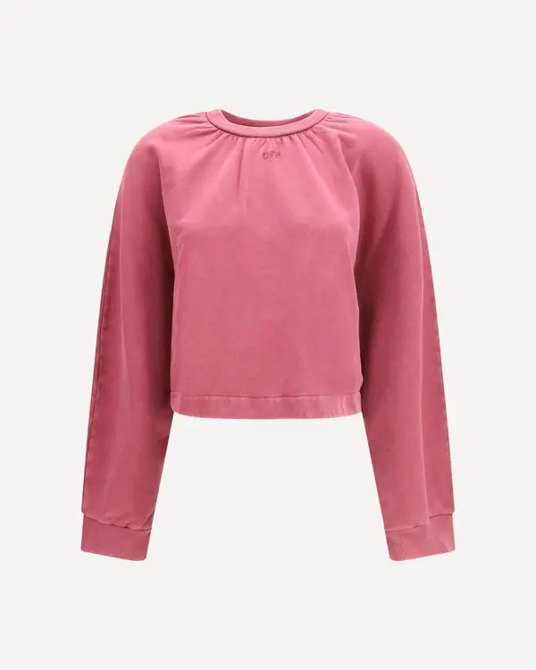 Off-White Off Stap Balloon Crewneck Sweatshirt Feale - Pink