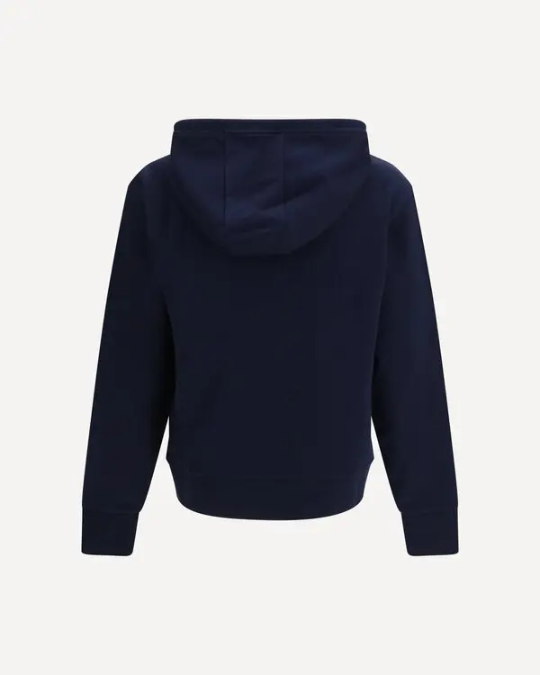 Thom Browne Loopback Colorblock Hooded Sweatshirt