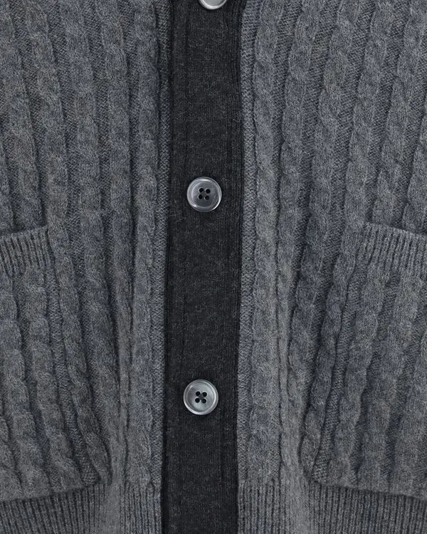 Thom Browne Virgin Wool V-neck Cardigan