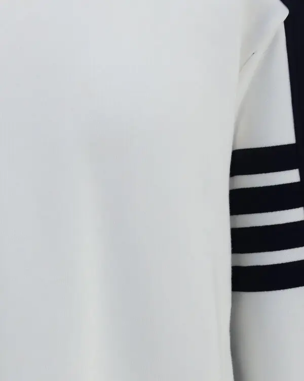 Thom Browne Colorblock Crewneck Sweatshirt With 4-bar Detail