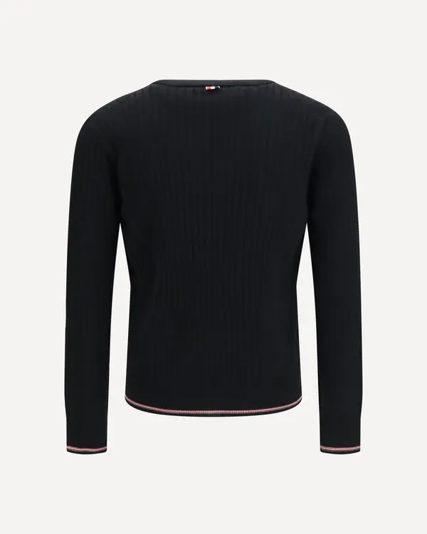 Thom Browne Ribbed Merino Wool Cardigan