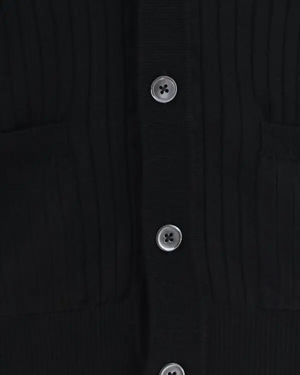 Thom Browne Ribbed Merino Wool Cardigan