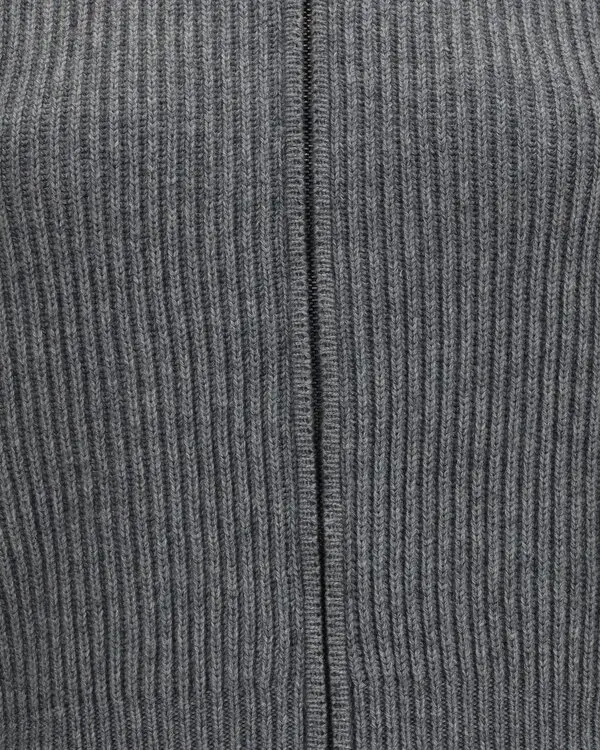 Max Mara Carnet Ribbed Cardigan Femae - Grey