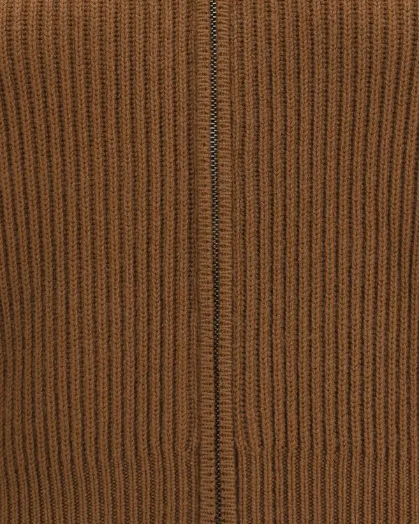 Max Mara Carnet Ribbed Cardigan Femae - Brown