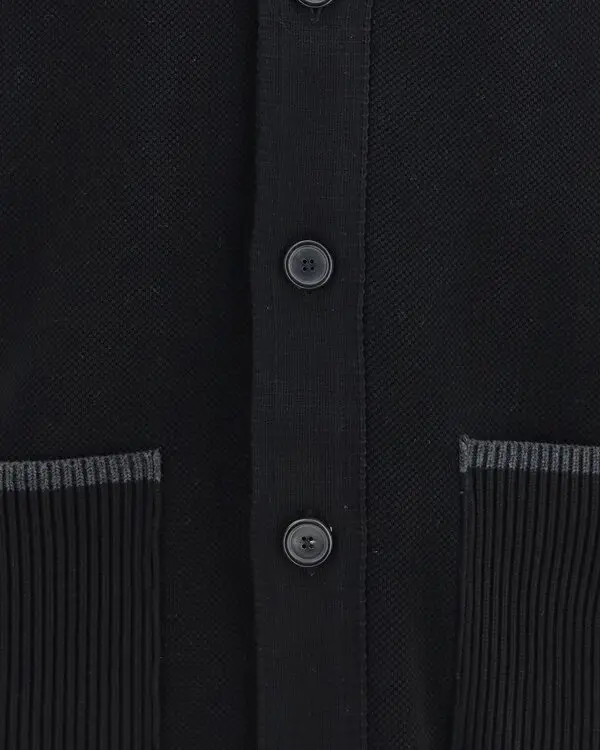 Thom Browne 4-bar Cotton Piqué Jacket - Black