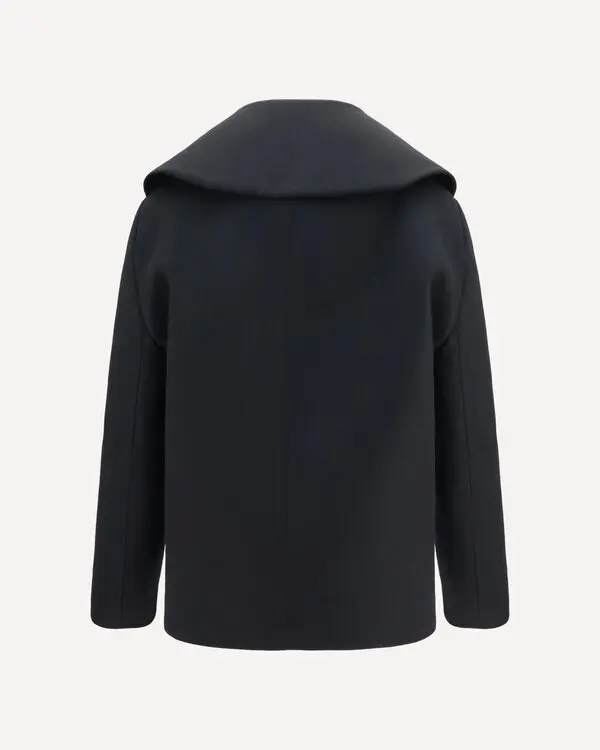 Balenciaga Structured High-neck Peacoat