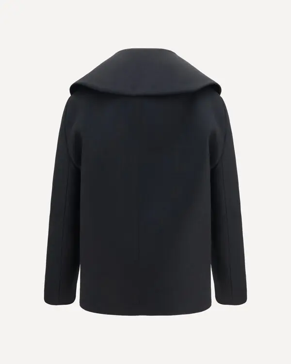 Balenciaga Structured High-neck Peacoat