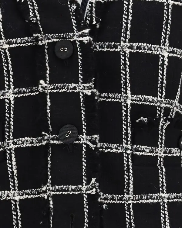 Thom Browne Checked Tweed Cardigan Jacket