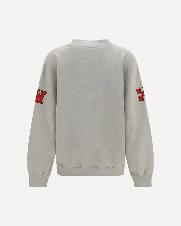 Off-White Off College Crewneck Sweatshirt - Grey