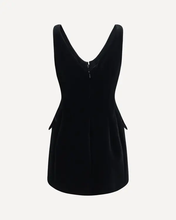 Max Mara Tefrite Structured V-neck Dress Feale