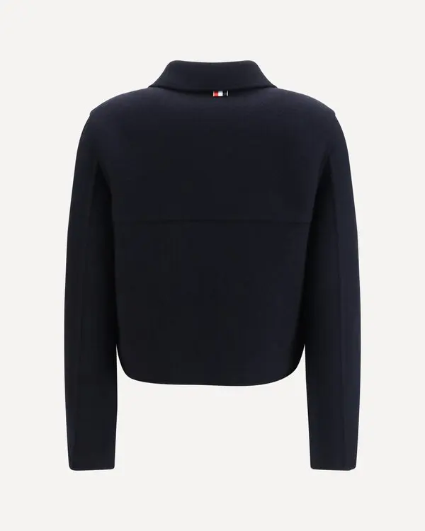 Thom Browne Cropped Virgin Wool Jacket