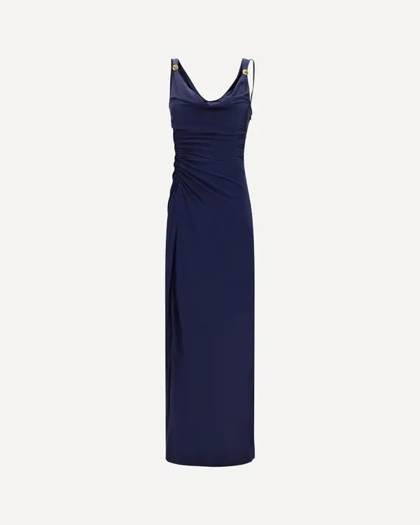 Versace Long Dress In Soft Viscose Jersey