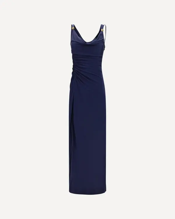 Versace Long Dress In Soft Viscose Jersey