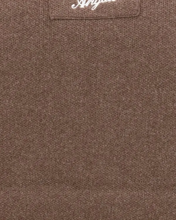 Axel Arigato Core Wool Zip-up Sweater Ale - Brown