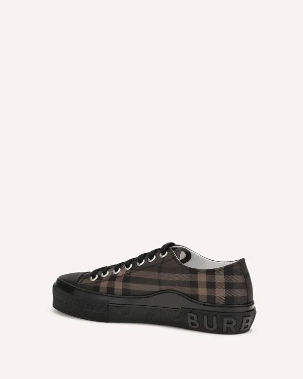 Burberry Jack Check Nylon-blend Sneakers - Brown