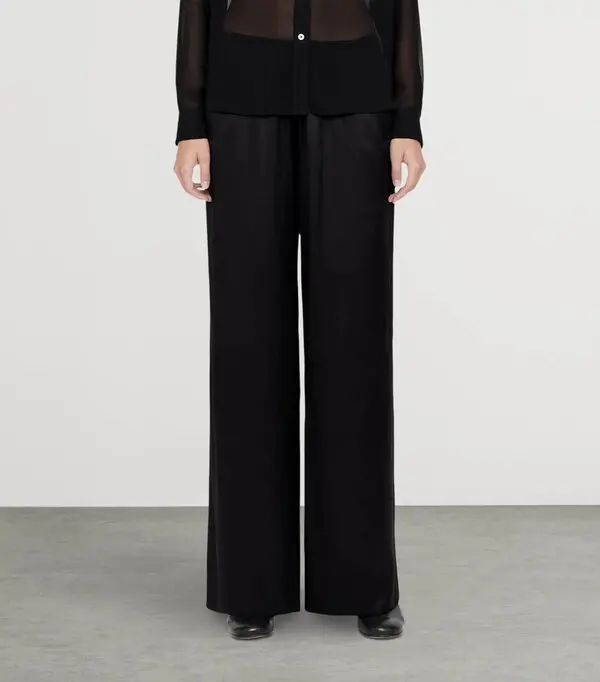 ALLSAINTS Crepe Lycia Wide-leg Trousers