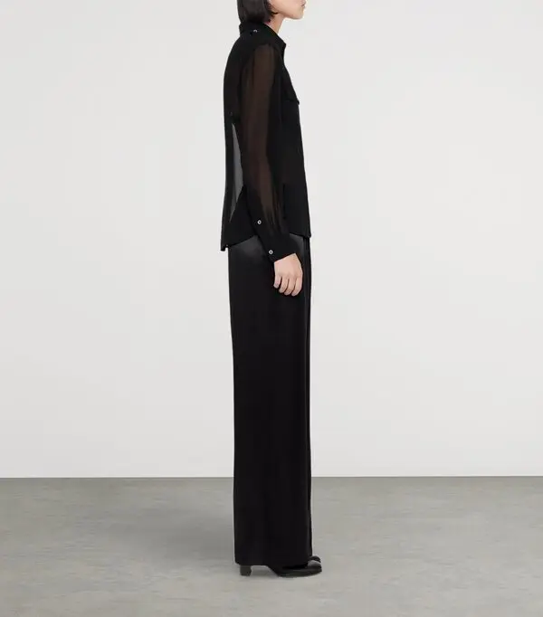 ALLSAINTS Crepe Lycia Wide-leg Trousers