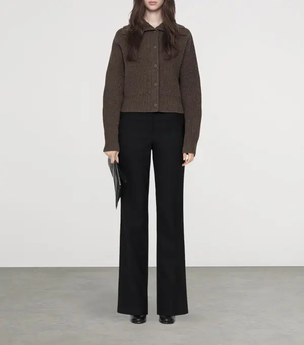 ALLSAINTS Wool Caron Collared Cardigan