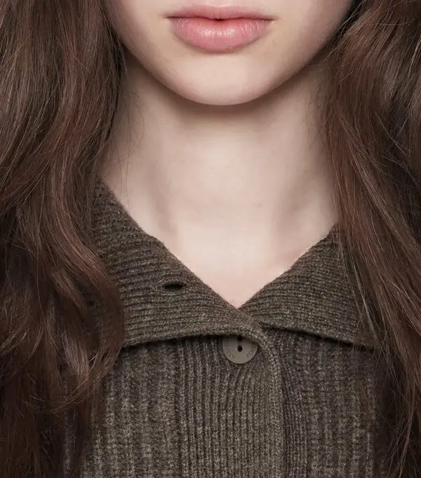 ALLSAINTS Wool Caron Collared Cardigan
