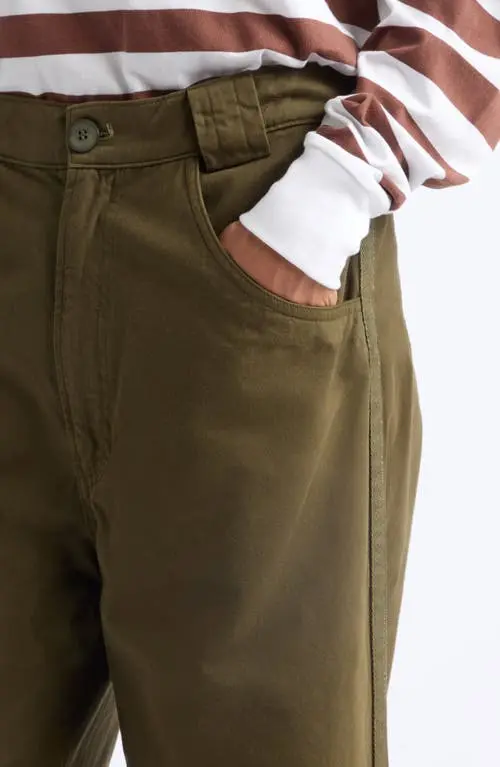 JAMIE HALLER The Edit High Waist Wide Leg Cotton Trousers